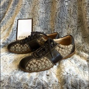 Shoes | Coach C Logo Leather Shoes | Poshmark
